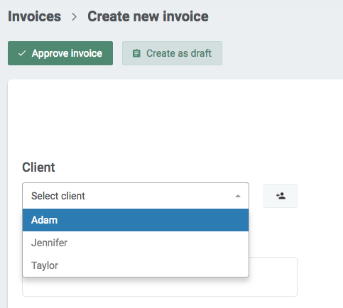 Create and send invoices directly through your system